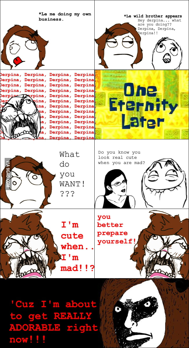 Looking cute when mad... - 9GAG