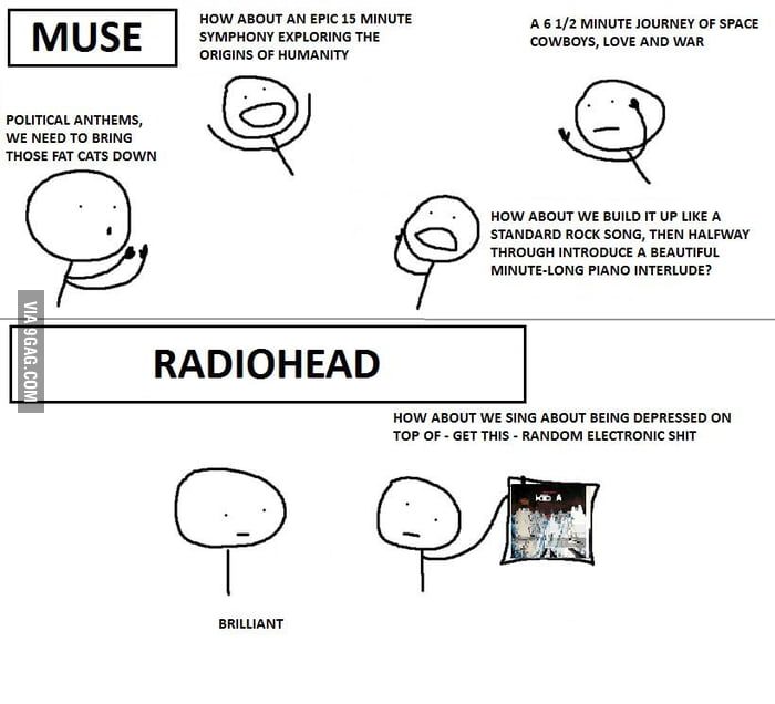Muse vs. Radiohead - 9GAG