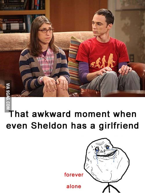 Forever Alone Level - Sheldon Cooper - 9GAG