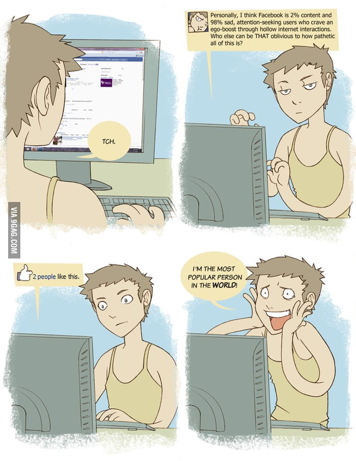 Facebook deep status *fail :) - 9GAG