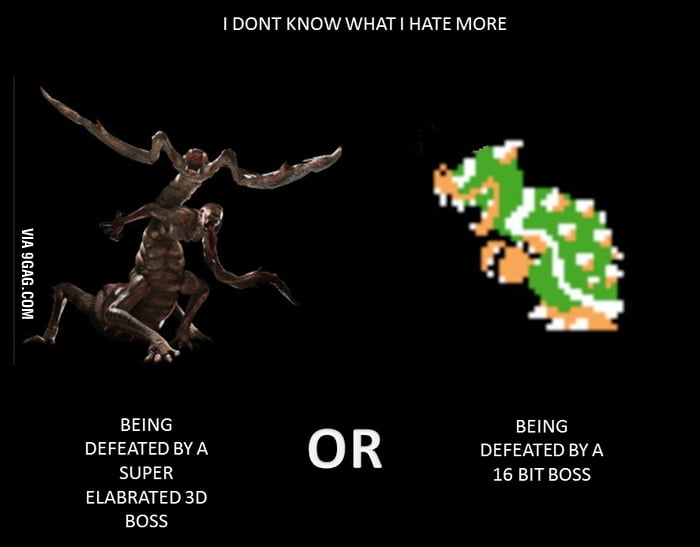 3D boss vs 16 bit boss - 9GAG