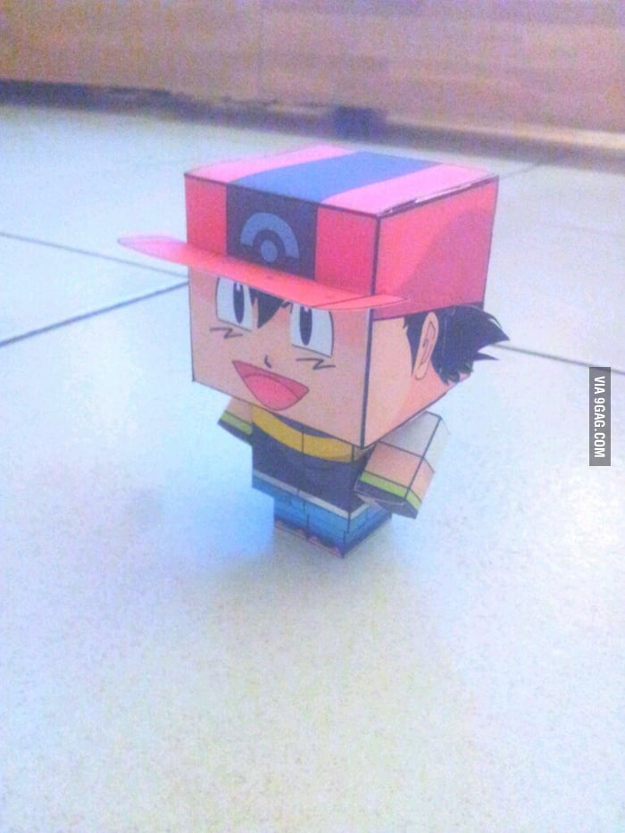 Ash papercraft - 9GAG