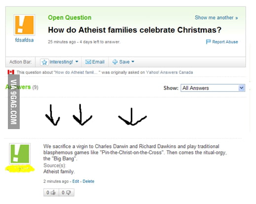 Atheist family - 9GAG