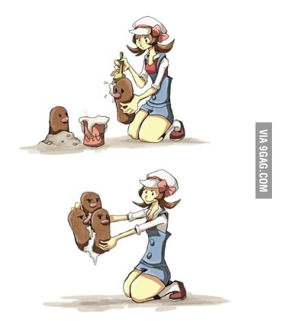 This is how Diglet REALLY evolves - 9GAG