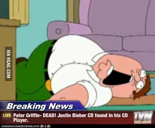 Peter Griffin Dead - 9GAG
