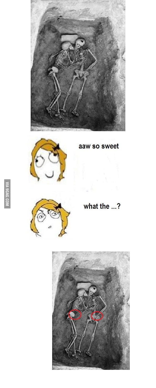 Hasanlu, Iran. 6000 year old kiss. Love RIP [Fixed] - 9GAG