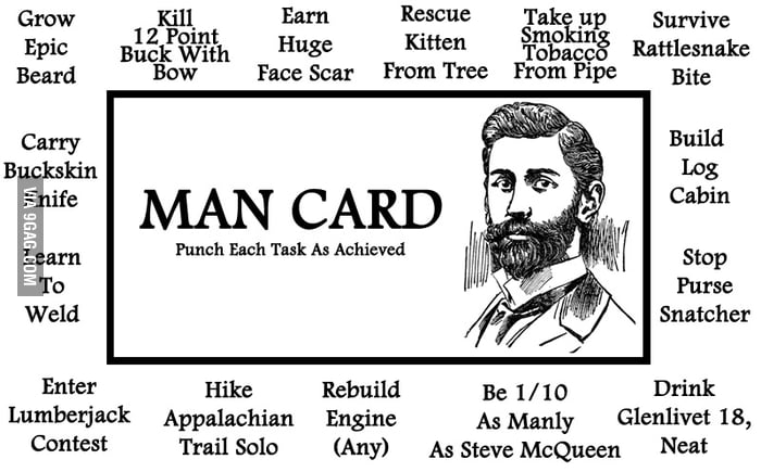 Man Card - 9GAG