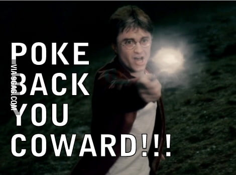 Poke back! - 9GAG
