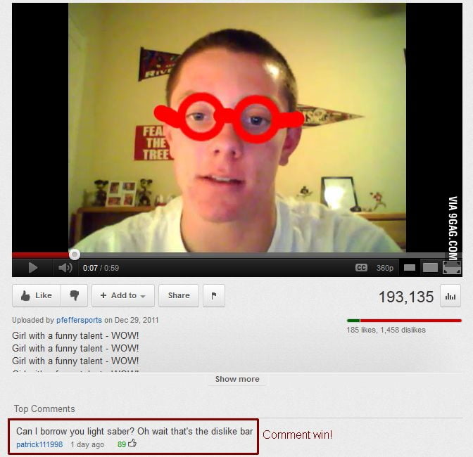 You comment win! - 9GAG