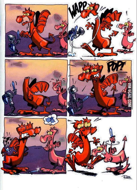 Three pen*s dragon - 9GAG