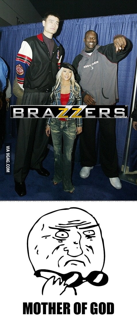 YAO MING, O´NEAL, AGUILERA BRAZZERS - 9GAG