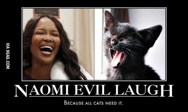 Naomi evil laugh - 9GAG