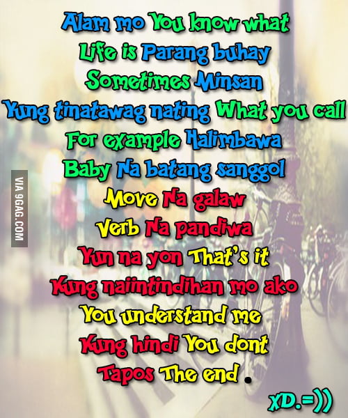 Englog / taglish - 9GAG