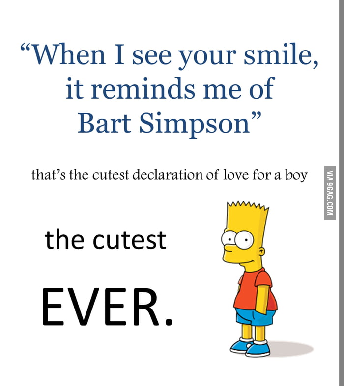 The smile of Bart Simpson - 9GAG