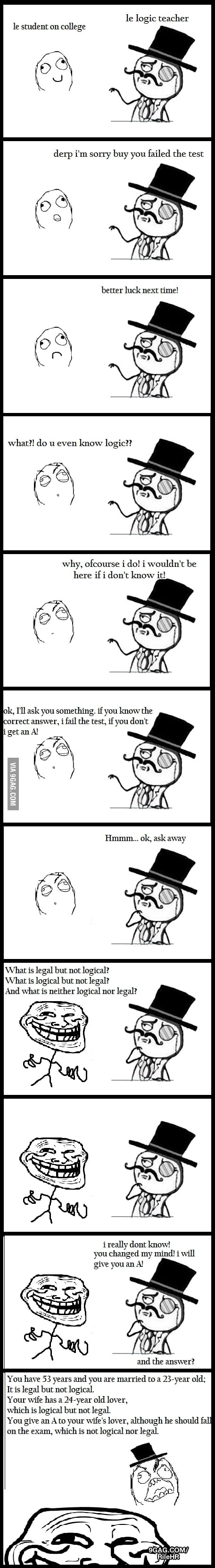 Troll logic - 9GAG