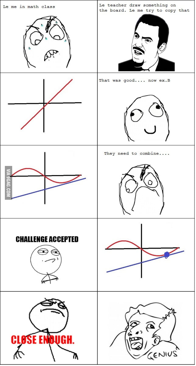In math class.... - 9GAG