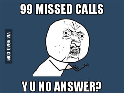 Y U NO ANSWER - 9GAG