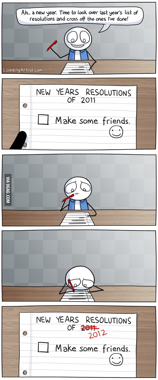 New year's resolution. - 9GAG