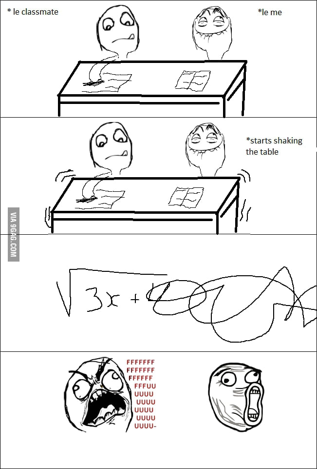 Trolling in school - 9GAG