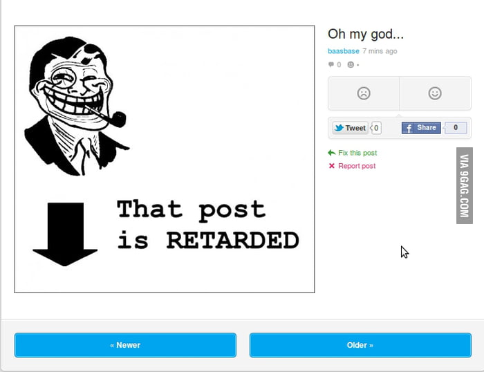 Troll fail - 9GAG