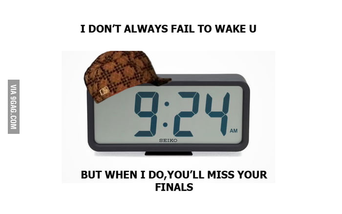 Scumbag Alarm Clock - 9GAG