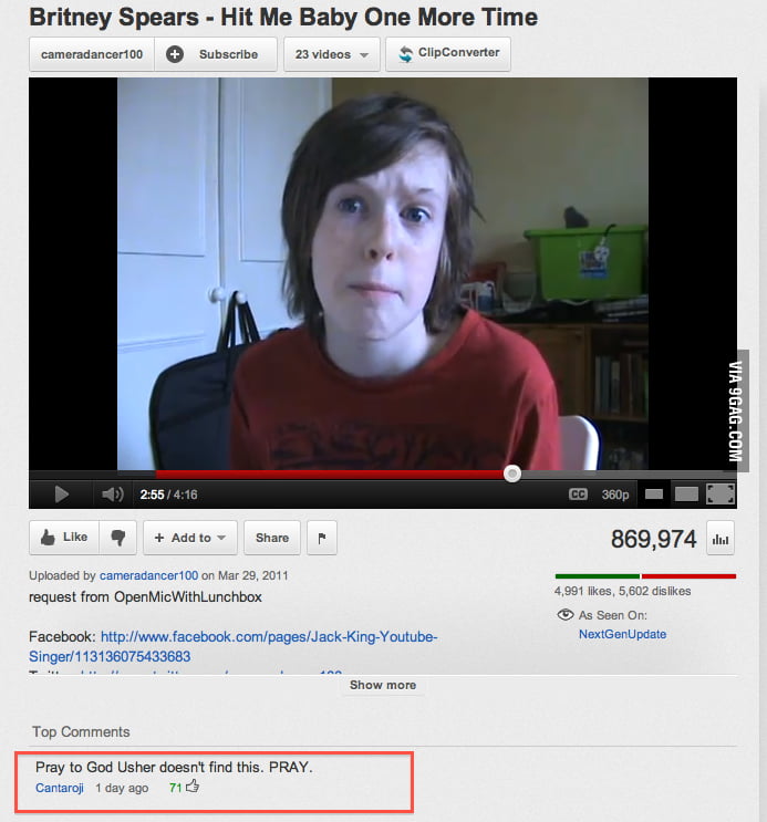 Epic Youtube Comment Win - 9GAG