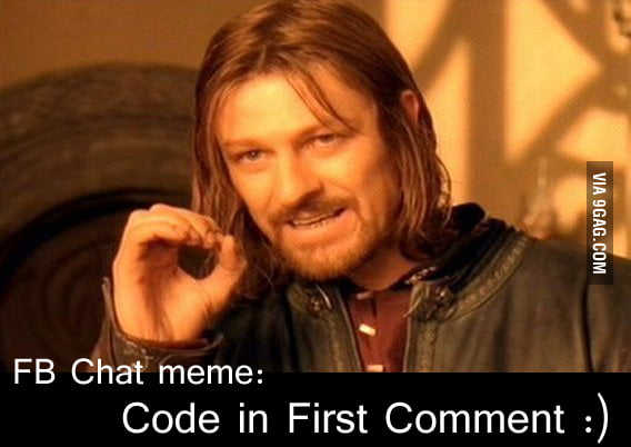 Boromir Fb Chat Meme - 9GAG