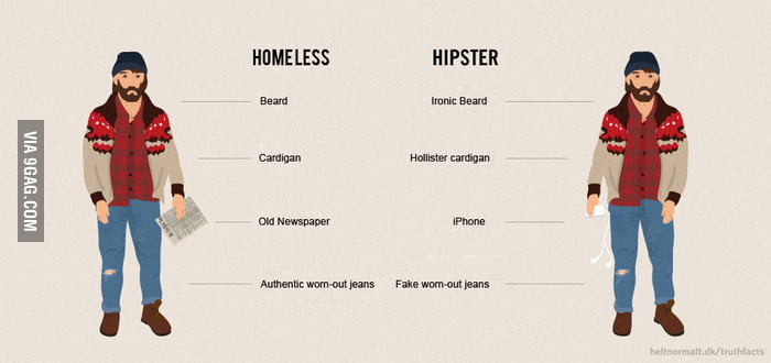 Homeless - Hipster - 9GAG