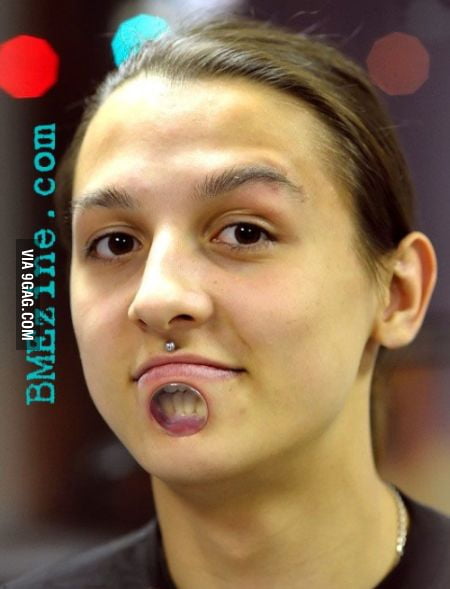Crazy Face Implant (eating soup must be a nightmare?) - 9GAG