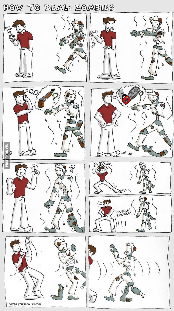 How to deal: Zombies - 9GAG