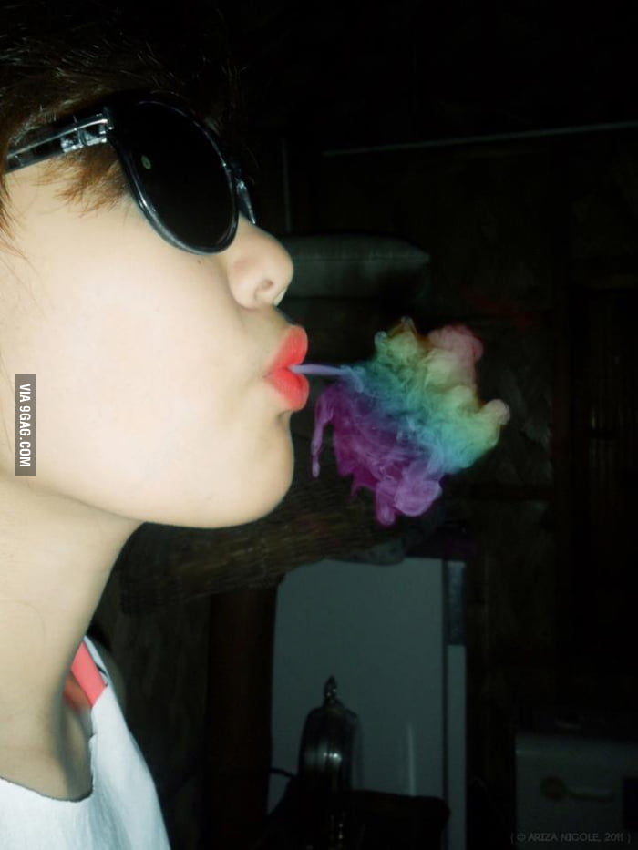 Because Puking rainbows are too mainstream . - 9GAG