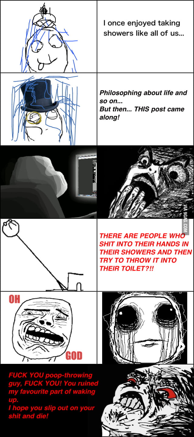 F**k you poop-throwing guy, you ruined it! - 9GAG