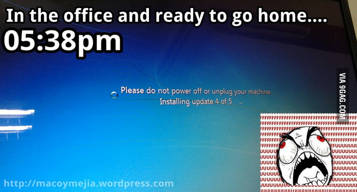 Windows Update - 9GAG