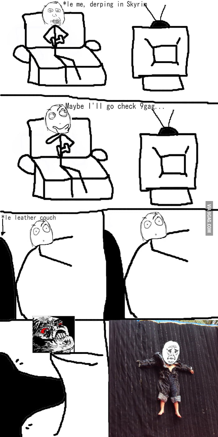 Stupid leather couches - 9GAG