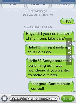 Double Autocorrect fail !!! - 9GAG