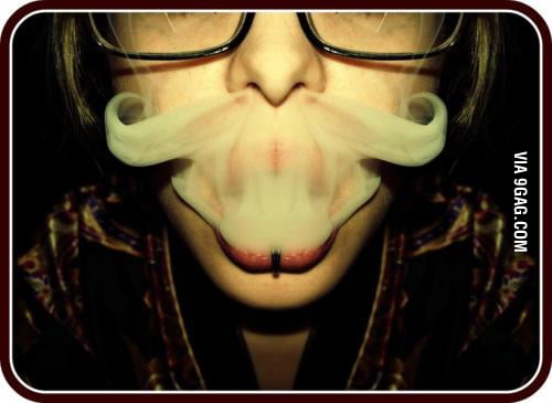 Smoke-stache! - 9GAG