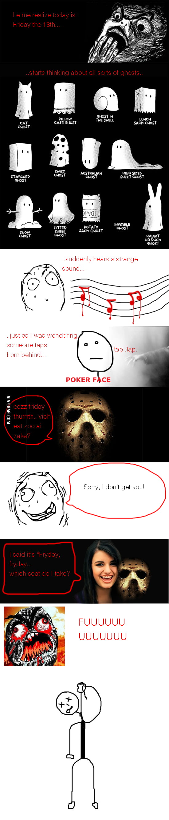 How ppl die on Friday the 13th - 9GAG