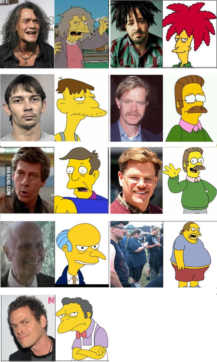 The Simpsons look alikes - 9GAG