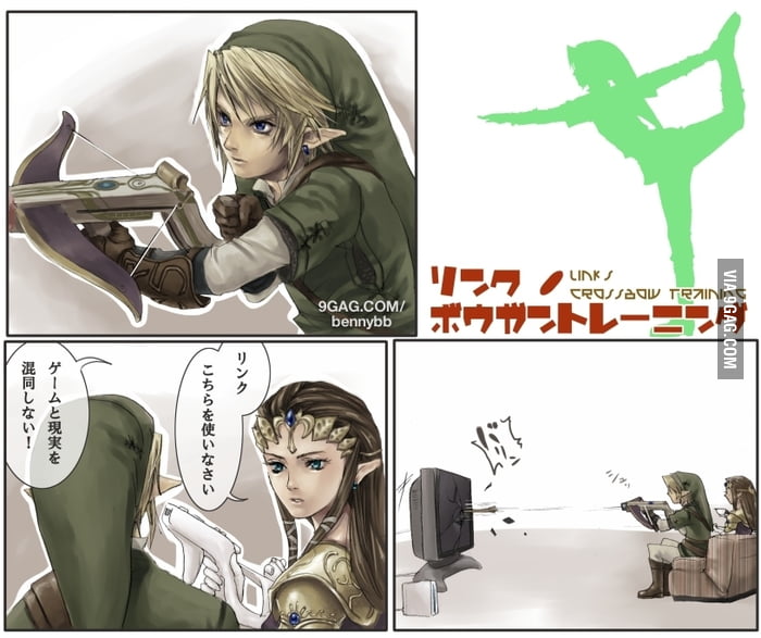 Link's crossbow training - 9GAG