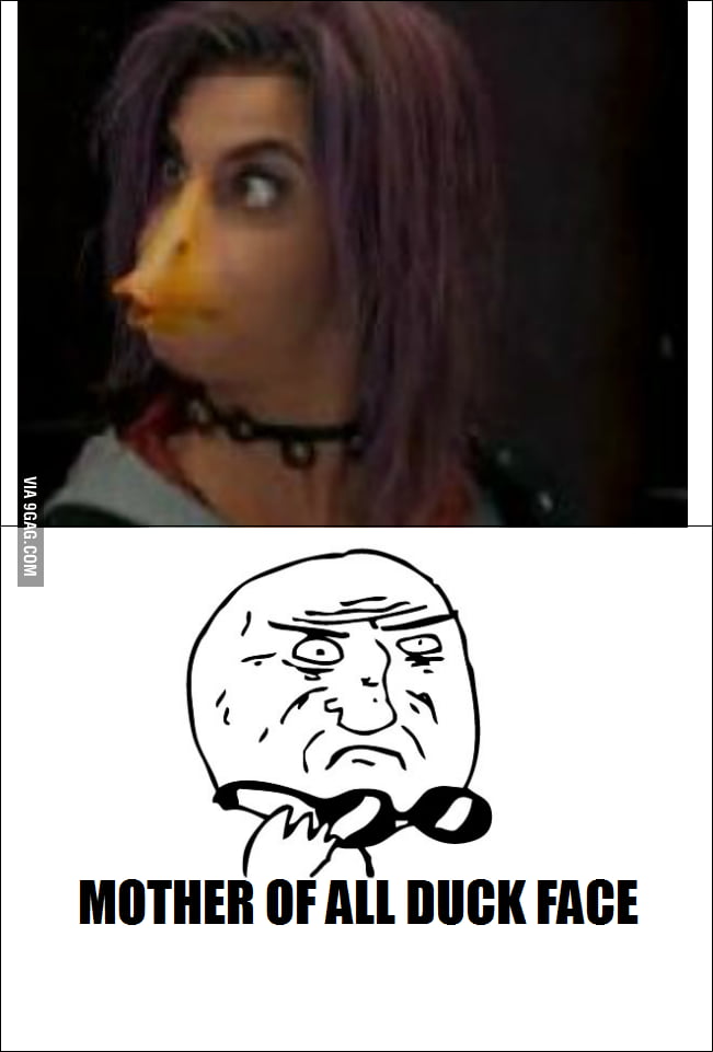 The Origin of the Duck Face - 9GAG