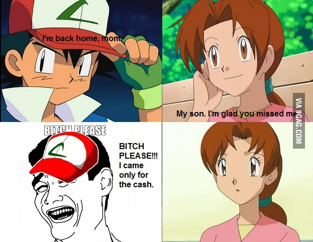 Pokemon trainer back home. - 9GAG