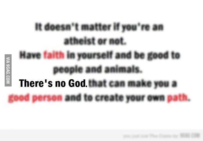 Atheism Fixed - 9GAG
