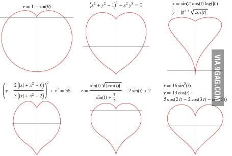 Equation of Heart - 9GAG