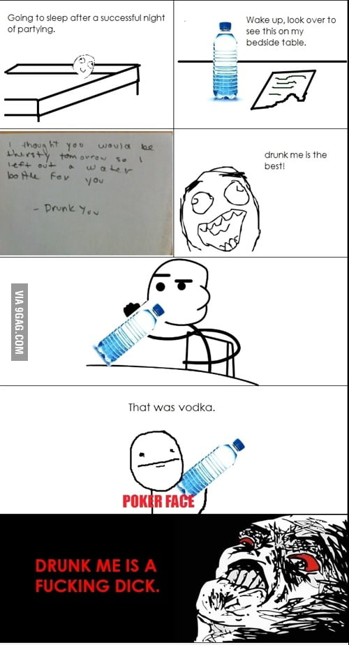 Drunk level: genius !! - 9GAG