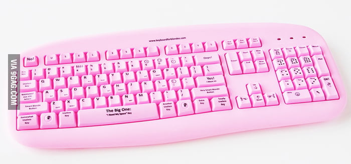 Keyboard For Blondes 9gag