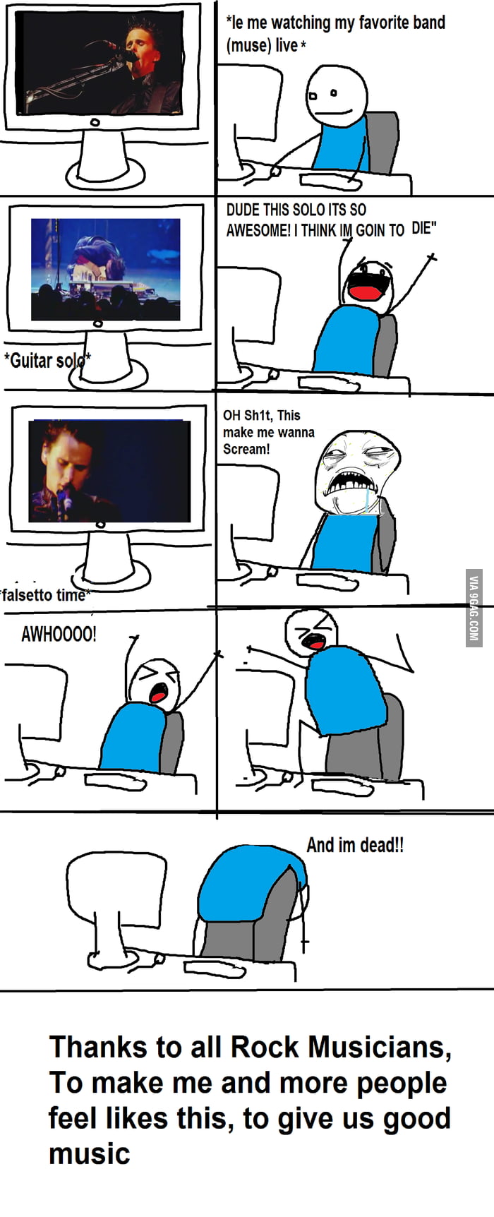 Thanks rock BANDS! - 9GAG