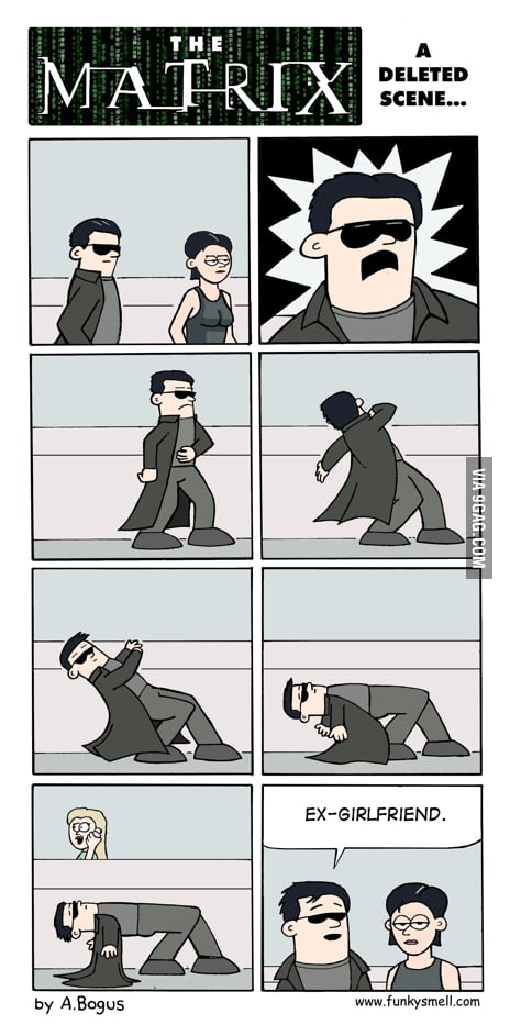 A deleted scene from The Matrix - 9GAG
