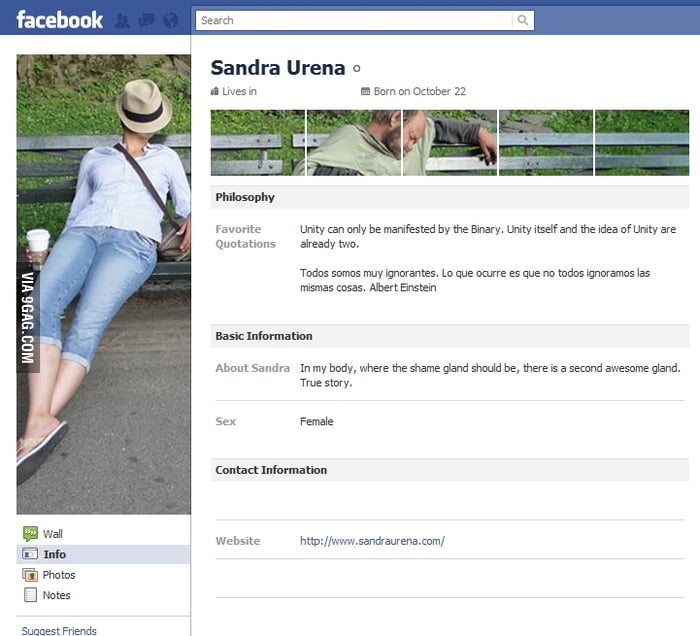 Very nice profile pic, with the central park guy... - 9GAG