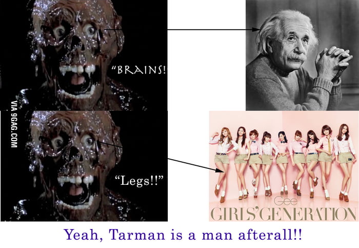 How Zombie reacts when see Einstein & Girl's Generation - 9GAG