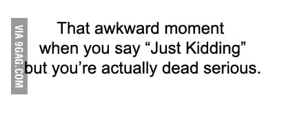 Just to avoid an awkward moment - 9GAG